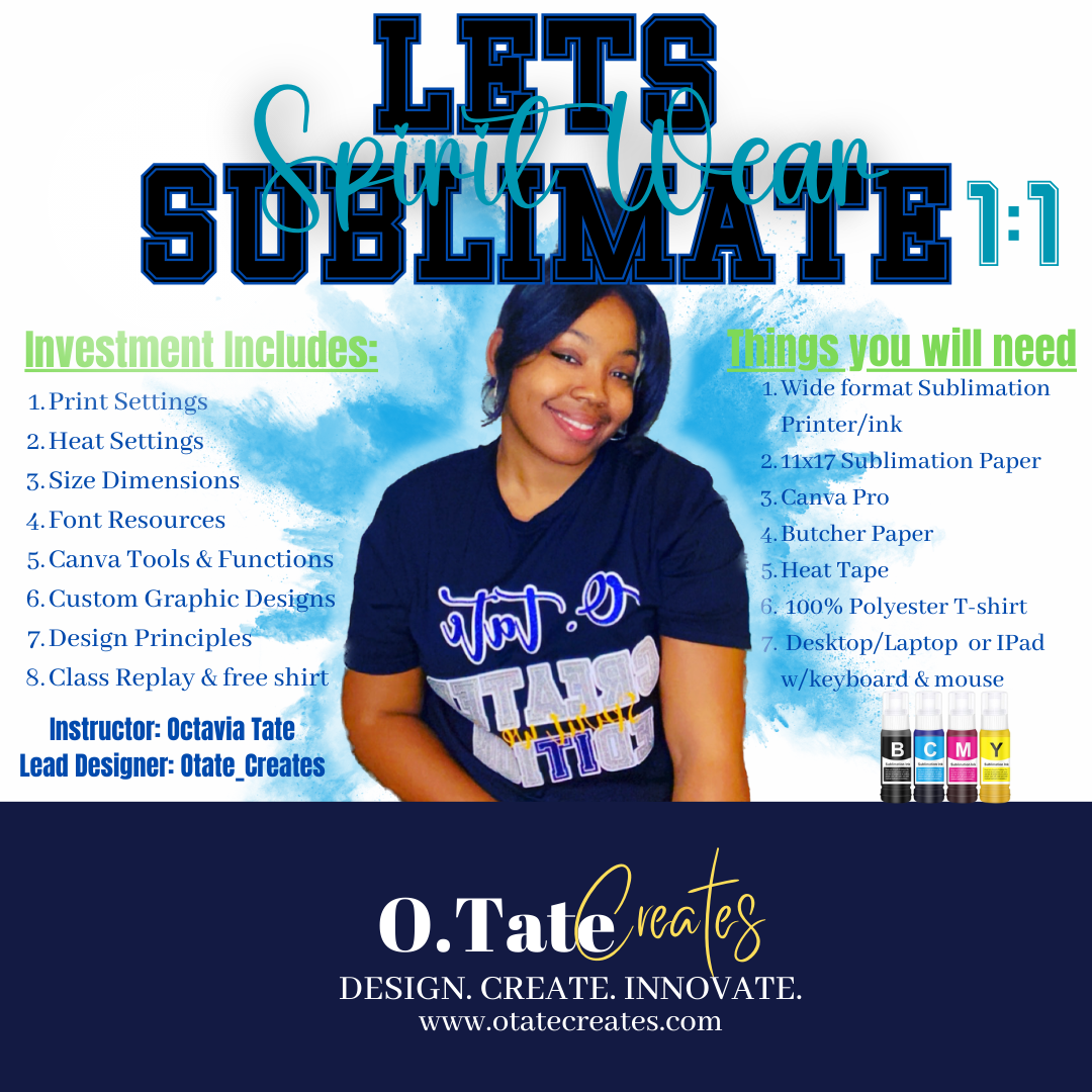 Sublimation Class | O.TateCreates